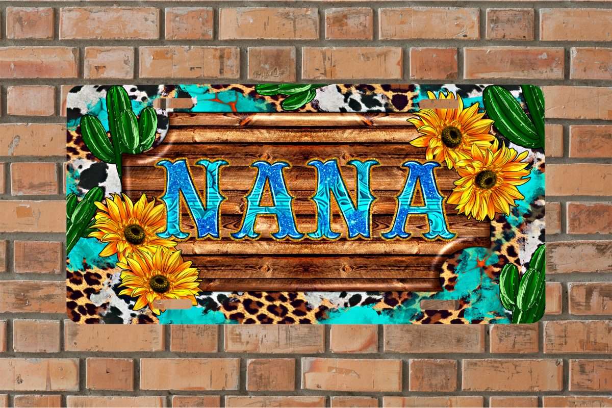Western NANA License Plate | Wicked Transfers, LLC